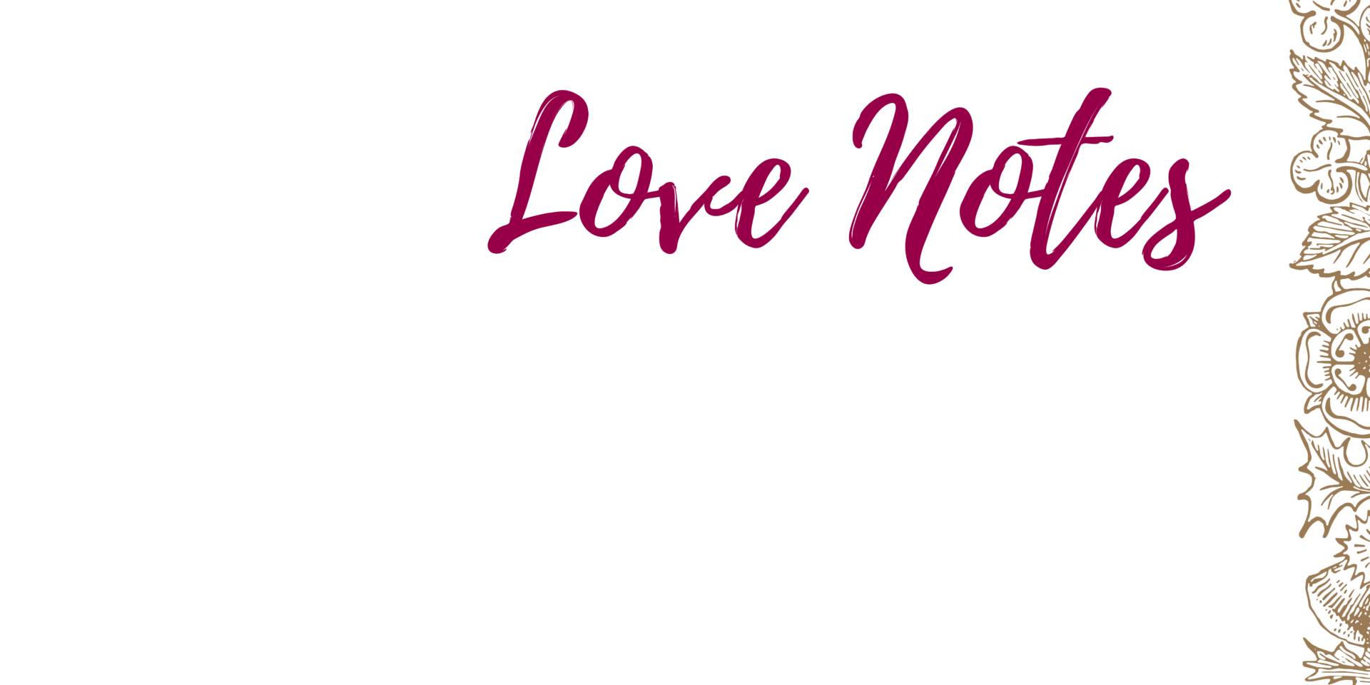 Love Notes - Story Tapestries